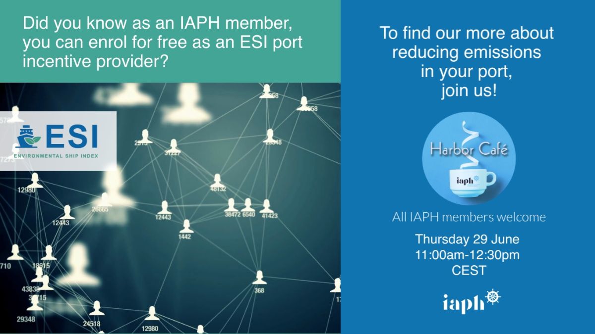 You can still join today's Harbor Café on ESI | IAPH